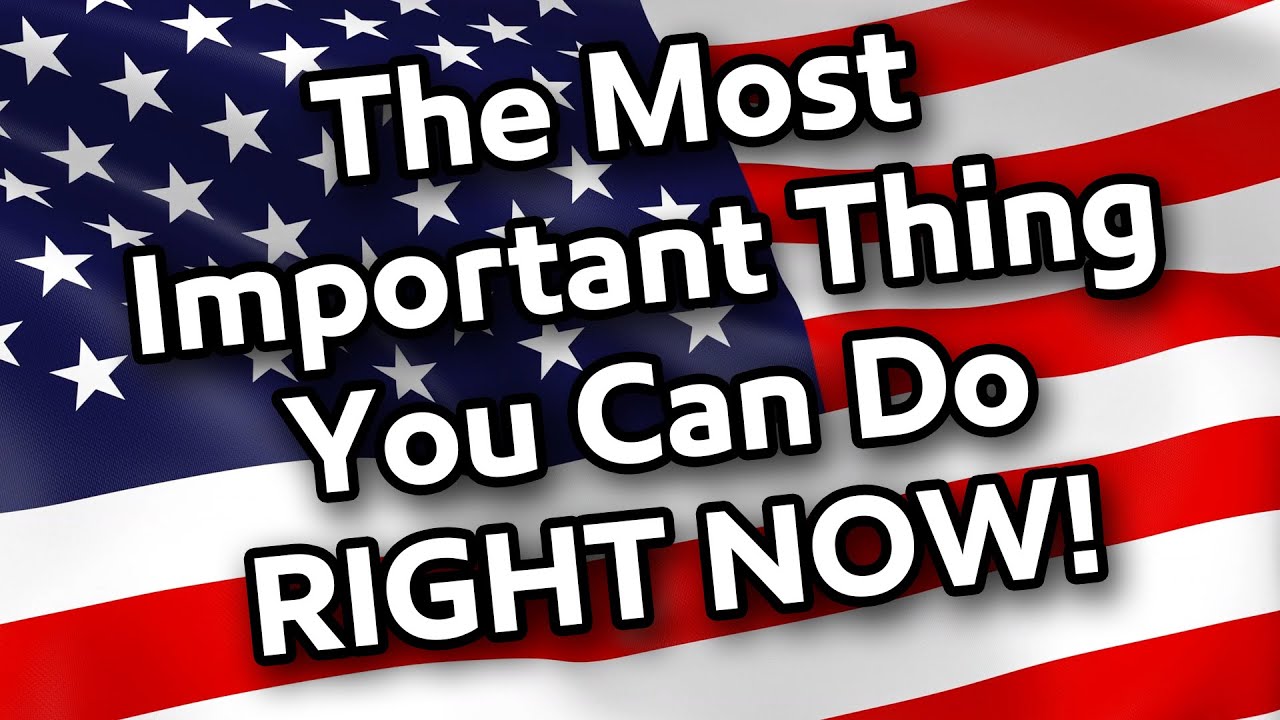 The Most Important Thing You Can Do RIGHT NOW! - YouTube