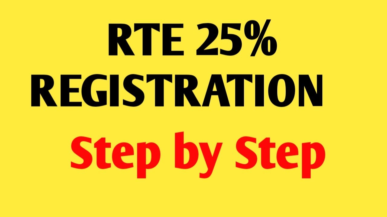 RTE 25% REGISTRATION FULL PROCESS. HOW TO REGISTER RTE PORTAL. #RTE25 # ...