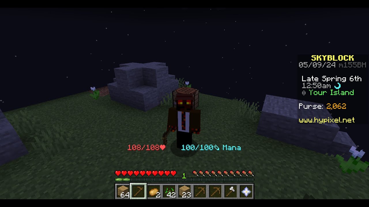 SKY BLOCK DAY 1 FARMING - YouTube