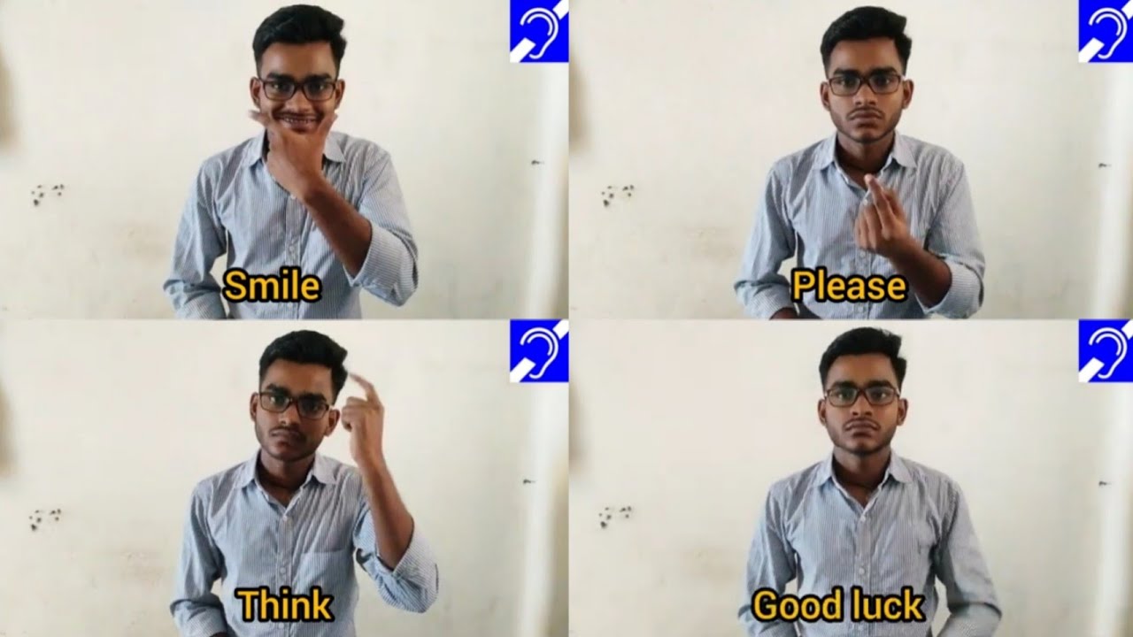 Learn study in deaf for Indian sign language - YouTube