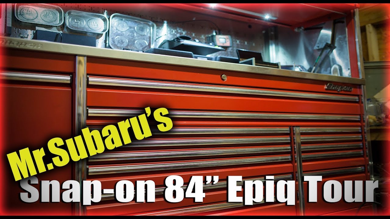 Mr. Subaru's 84" Snap-on Epiq Toolbox Tour - YouTube