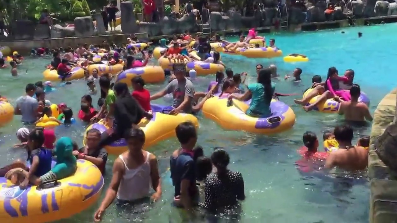 Wave Pool Atlantis Water Park Ancol dah kayak cendol - YouTube
