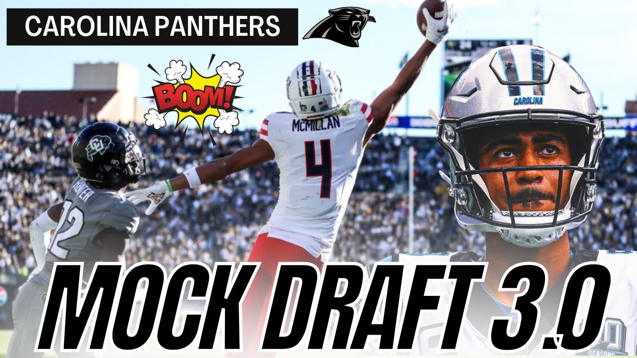 Carolina Panthers Mock Draft 3.0 | Panthers Land SUPERSTAR WR - YouTube