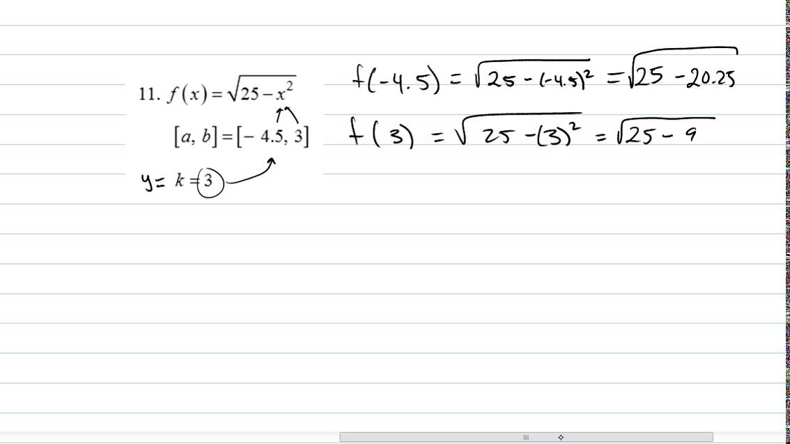 Worksheet on Continuity and Intermediate Value Theorem pt2 - YouTube