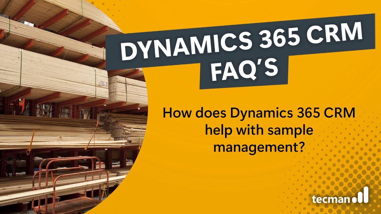 How does Dynamics 365 CRM help with sample management? - YouTube