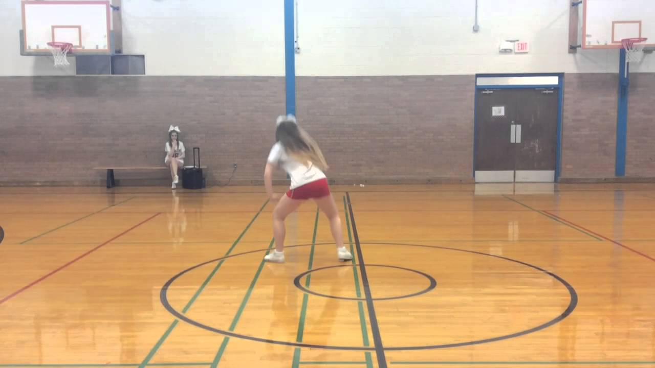 CHS Varsity Cheer Tryout Dance '16 (back view) - YouTube