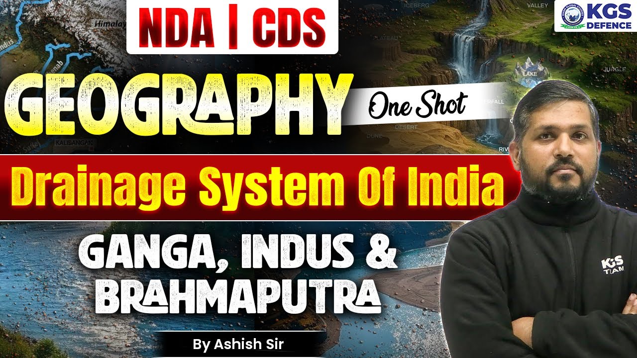NDA Geography | CDS Geography One Shot Drainage system| NDA 2025 | CDS ...