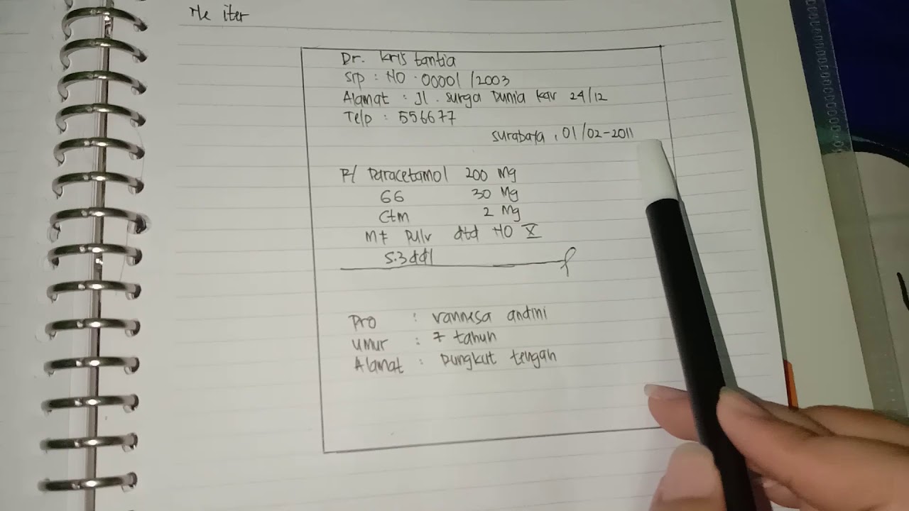 Cara membaca resep (Iter, Ne iter, Detur, Ne detur) - YouTube