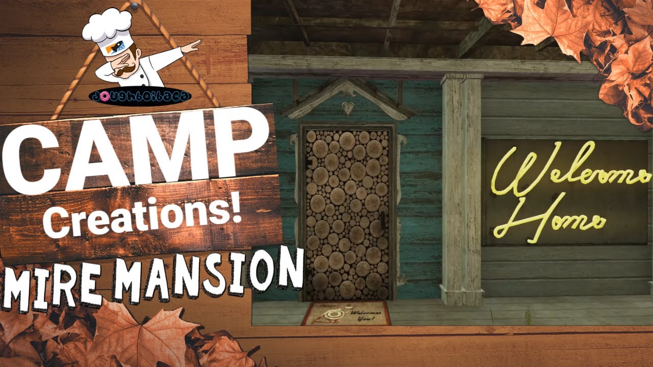 Doughboi's Fallout 76 CAMP Creations!! Mire Mansion - YouTube