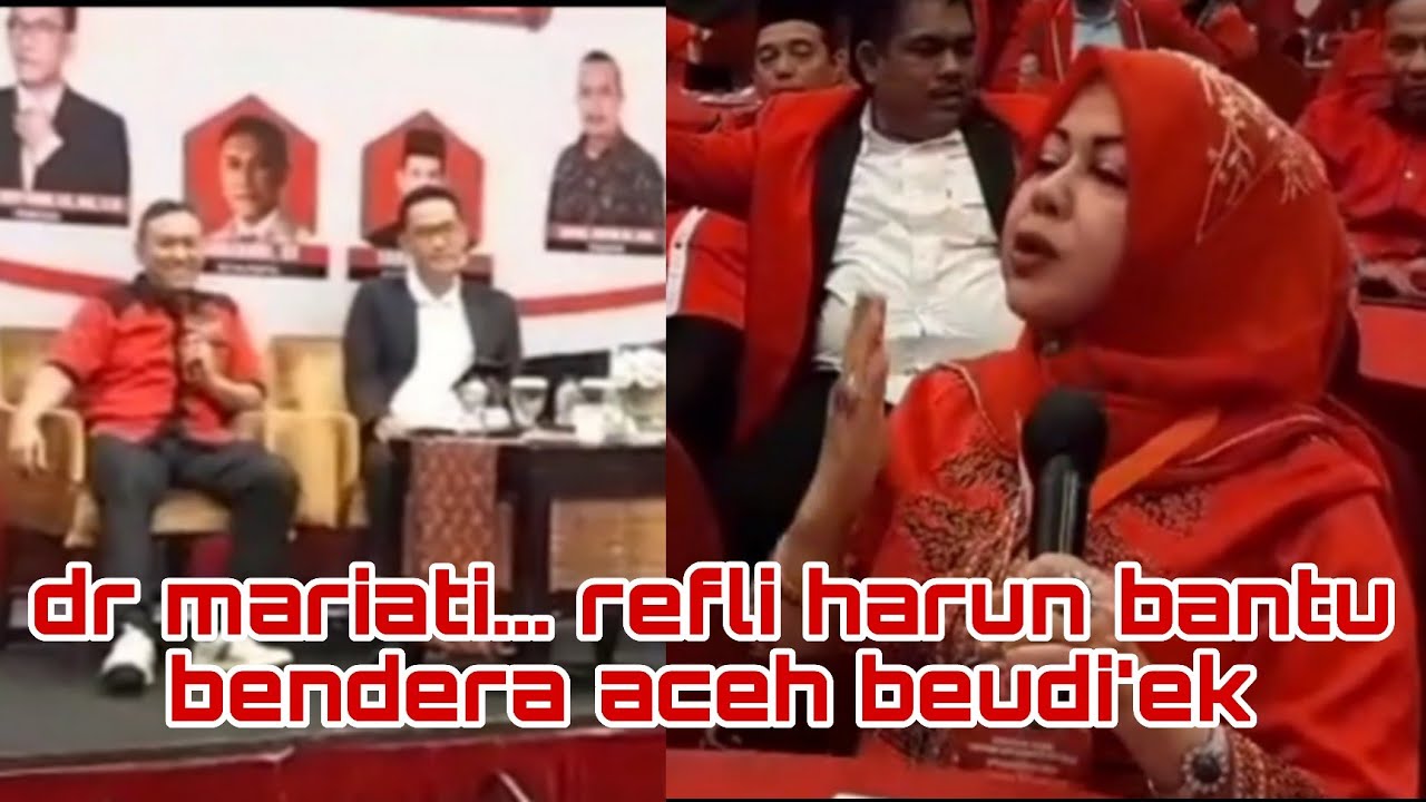 dr hj mariati kepada refli harun... bantu bendera aceh beudi'ek... # ...