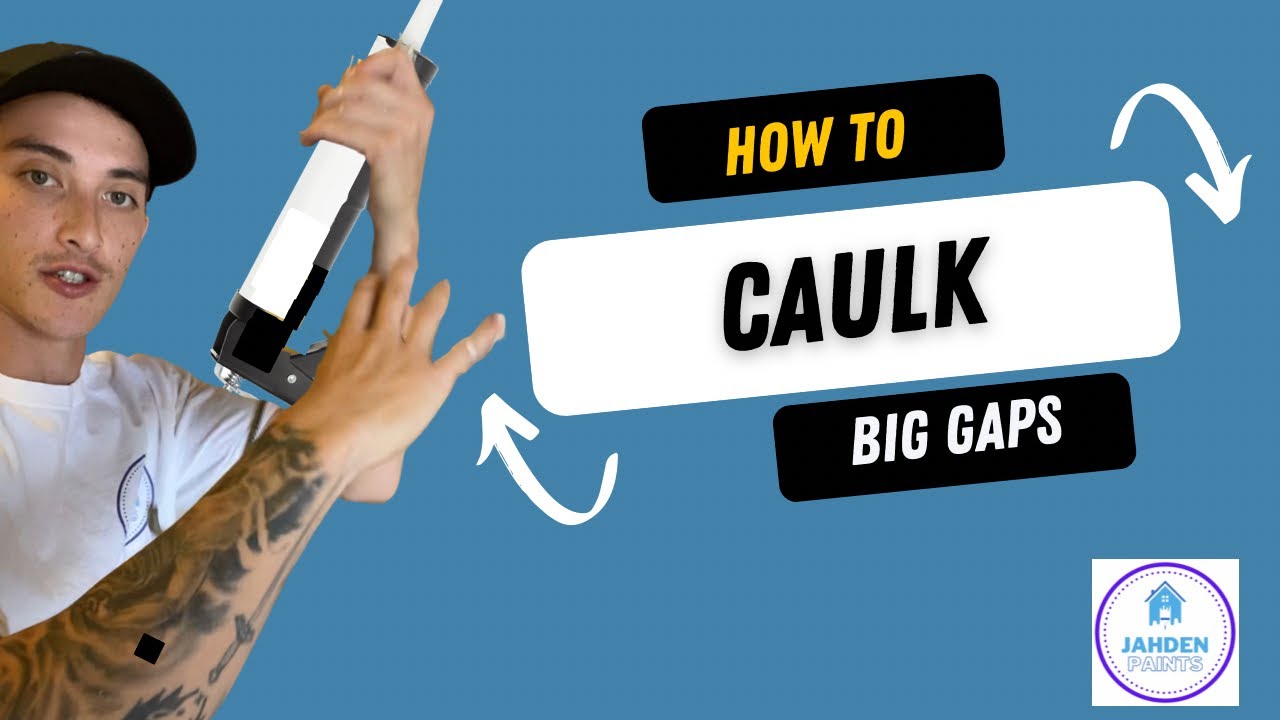 How to Caulk Big Gaps - YouTube