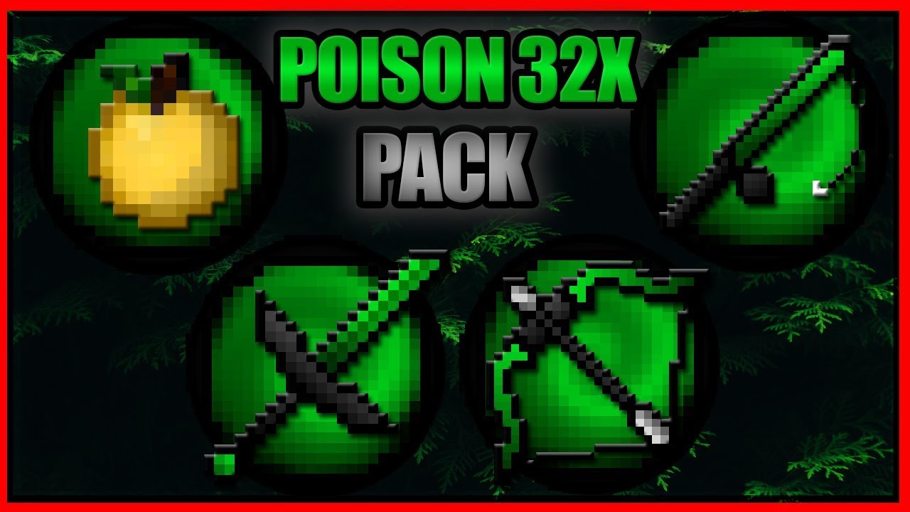 Minecraft PvP Texture Pack l Poison 32x [1.7/1.8] ★ - YouTube