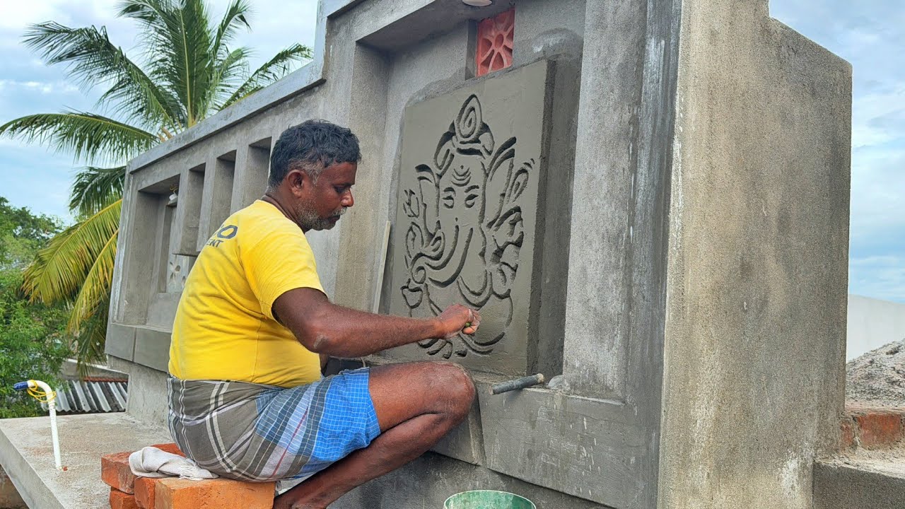 Vinayagar Plastering Techniques_Creative Design To Lord Ganesha Perfect ...