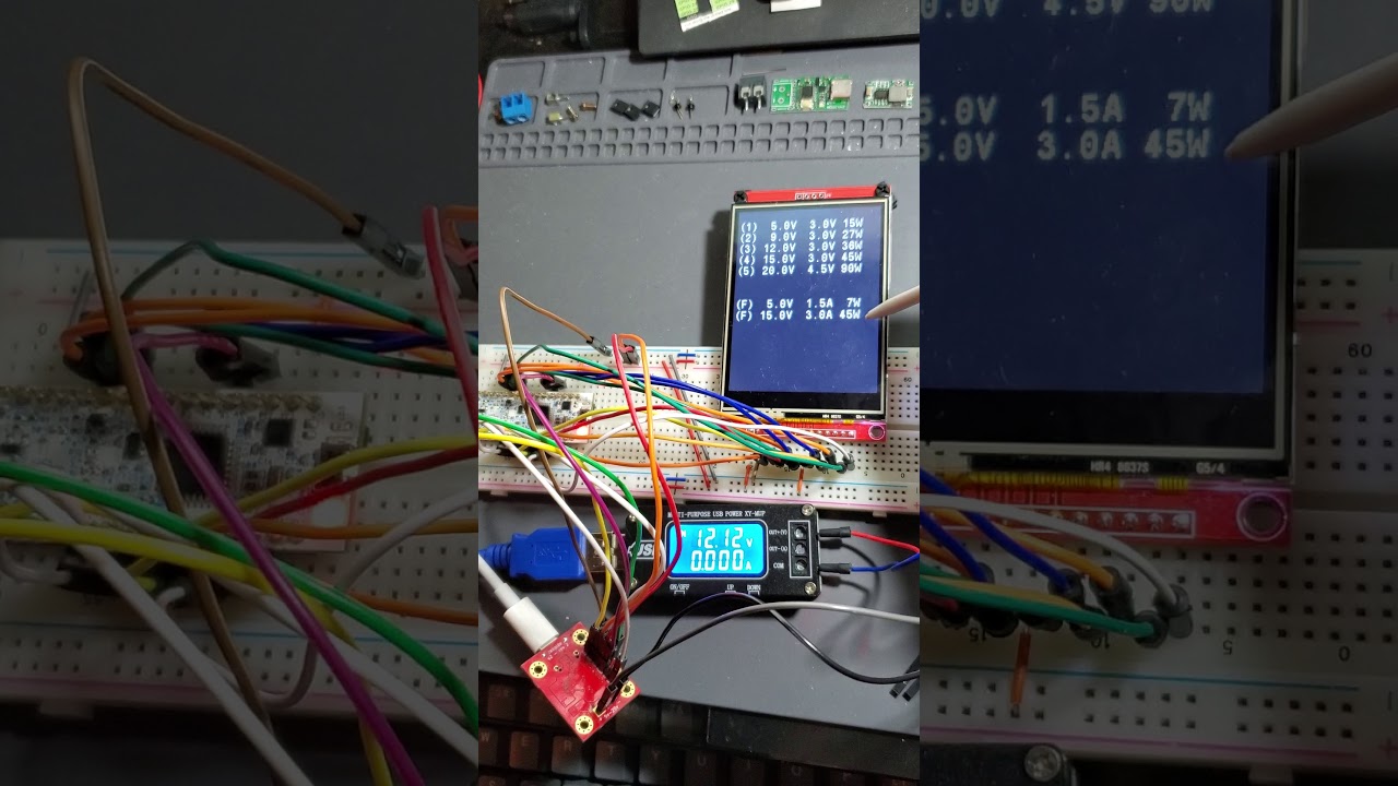 USB PD variable power supply (STUSB4500) - YouTube