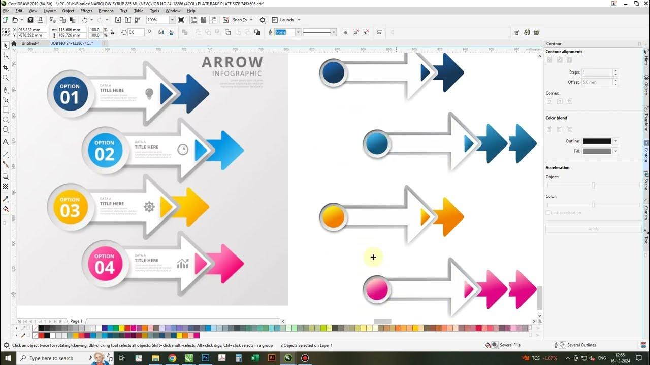 Simple Curve Design Series In Coreldraw | CoreldrawFever Studio - YouTube