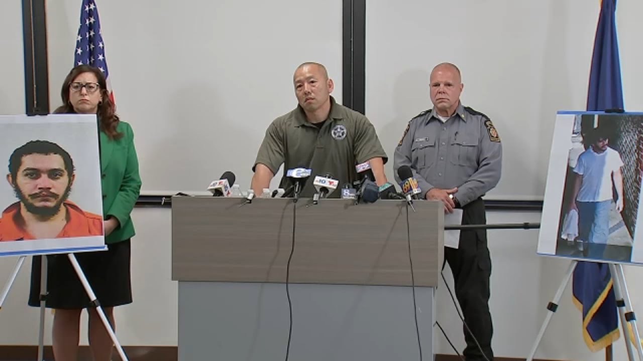 FULL PRESS CONFERENCE: Update on search for convicted murderer who ...