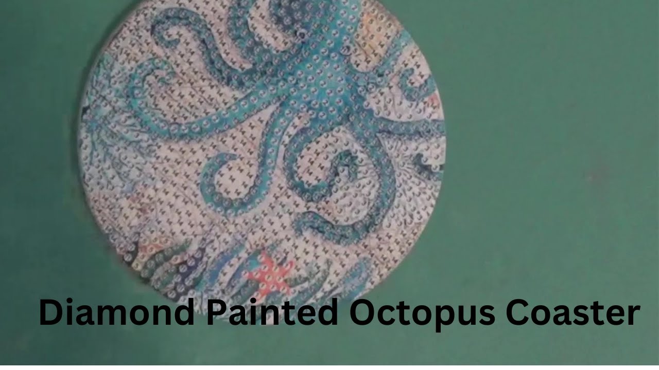 Diamond Painted Octopus Coaster - YouTube