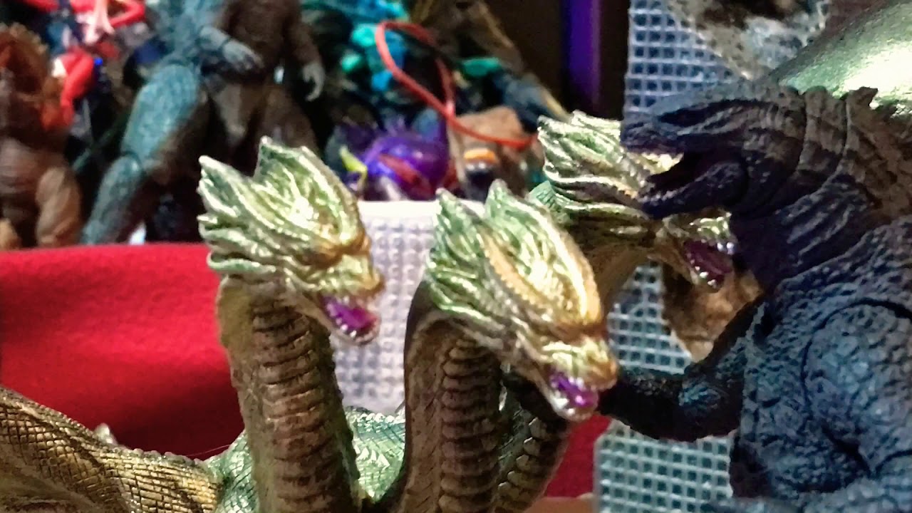 Godzilla 2019 Vs King ghidorah 2019 Final battle of Gods Stop motion - YouTube