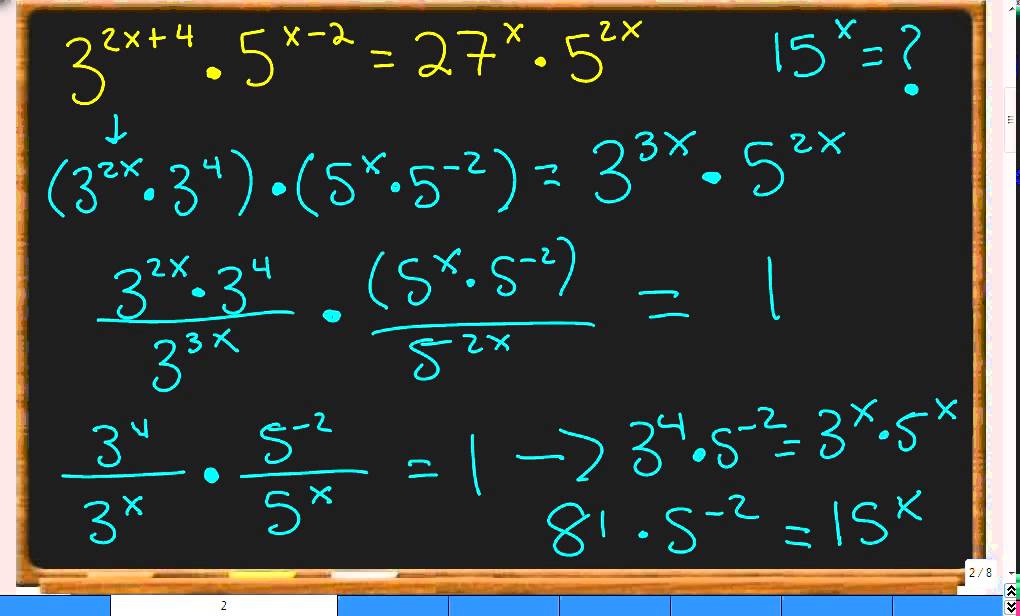 Operations on Indices and Surds Example Problems - YouTube