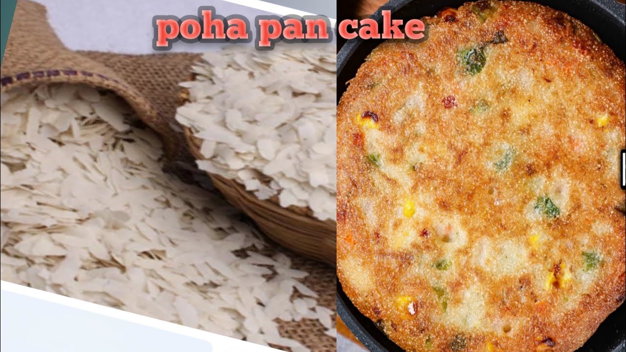 poha nasta recipe//poha pan cake// सुबह कि हेल्दी ब्रेकफास्ट//Morning ...