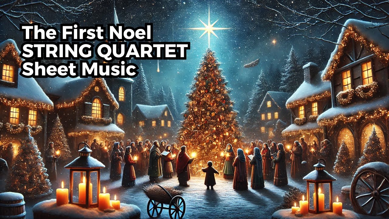 The First Noel - Christmas Carol | STRING QUARTET Sheet Music - YouTube
