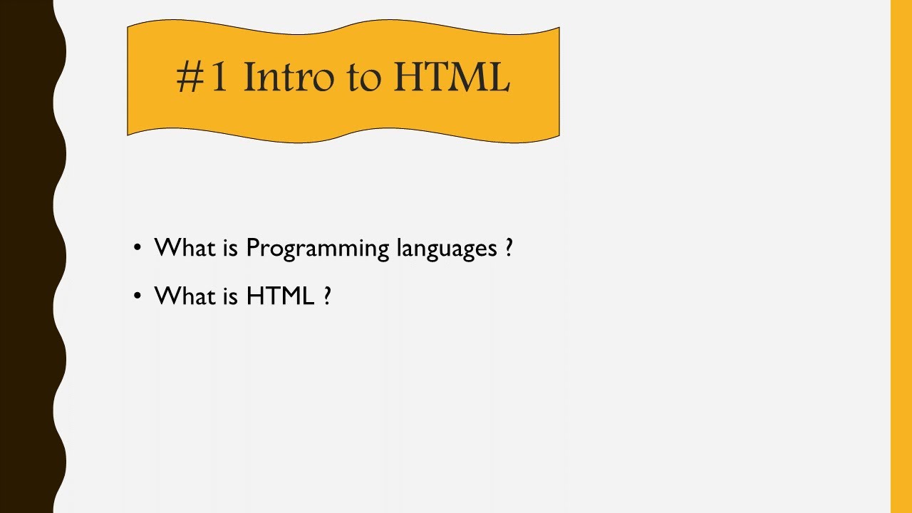 1 What Is Programming Languages Intro To Html 1 What Is Programming Languages Intro To Html