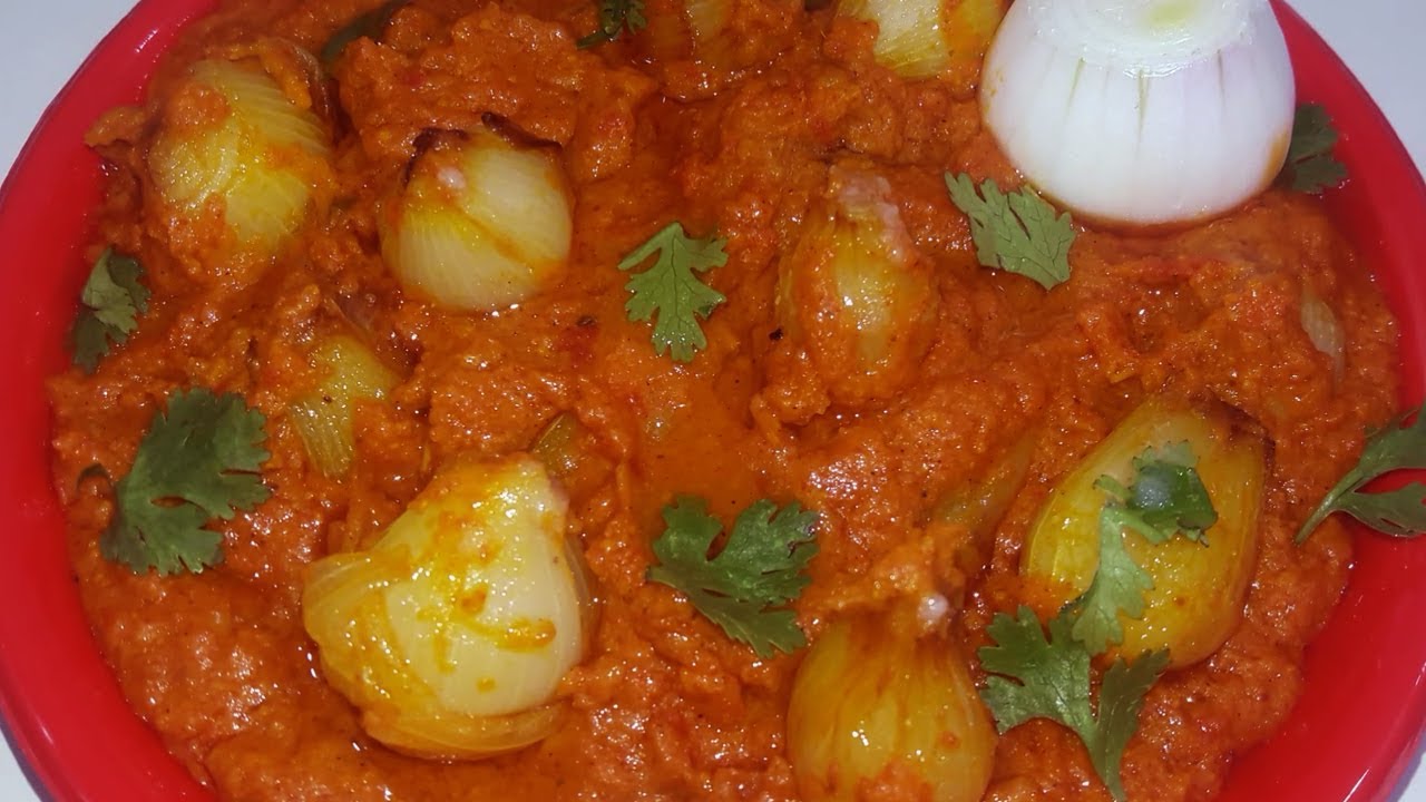 આખી ડુંગળીનું શાક || Baby Onion salan - YouTube
