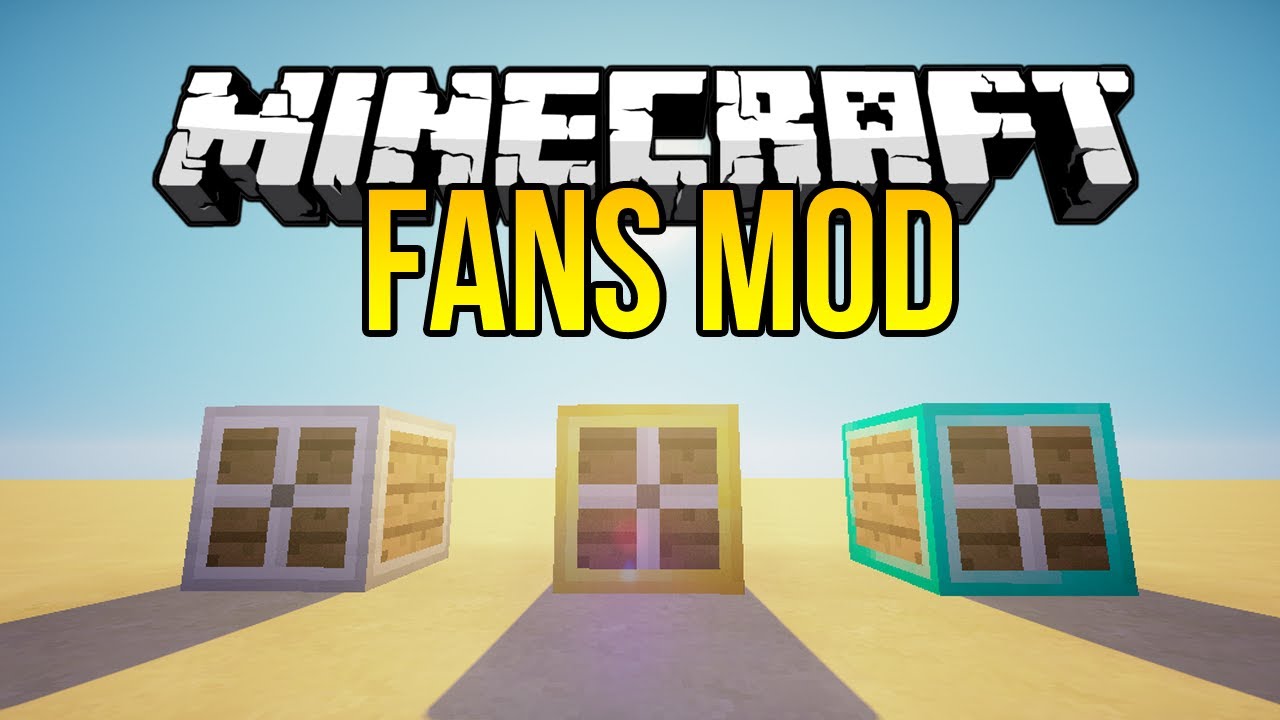 Minecraft Mods - The Fan Mod - Blow Mobs, Items & Yourself! - YouTube