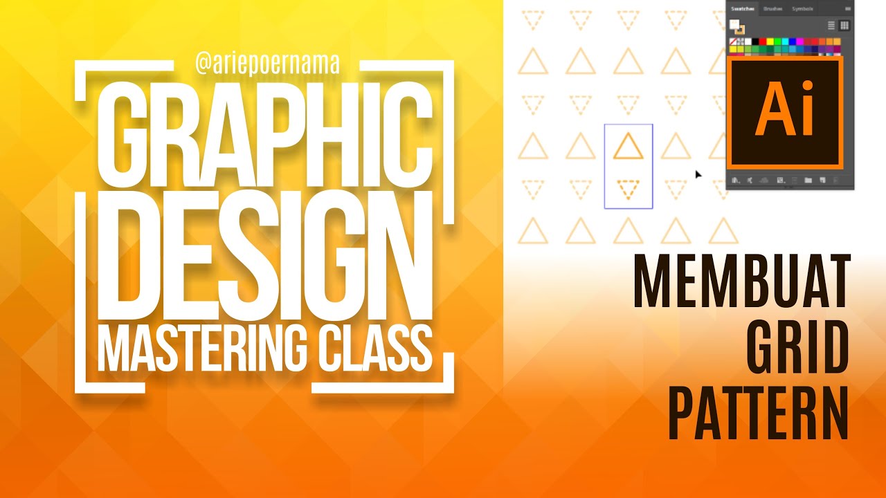 TUTORIAL ILLUSTRATOR #12 Membuat Grid Pattern - YouTube