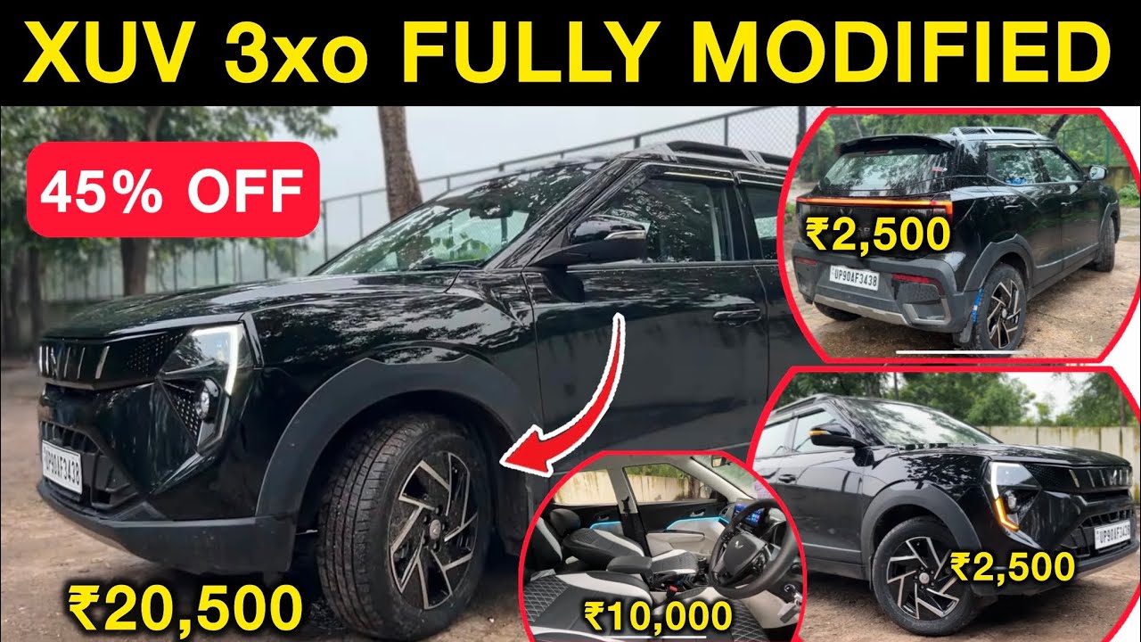Xuv 3xo ₹85 हज़ार में Base To Top बना दी🔥Xuv 3xo Modified - YouTube