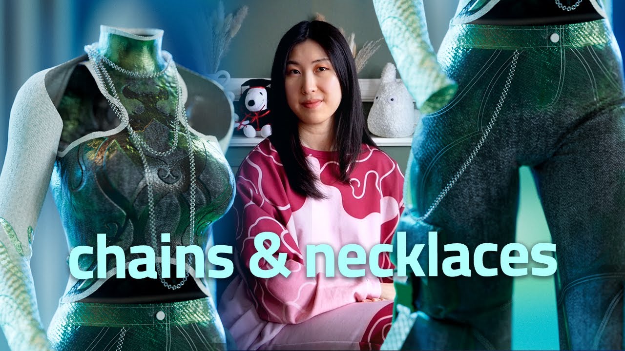 Making Chains and Necklaces in Clo3d/MD + C4D - YouTube