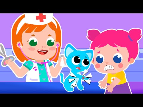 My Kitty Has a Boo Boo | Little Angel - Kids Songs