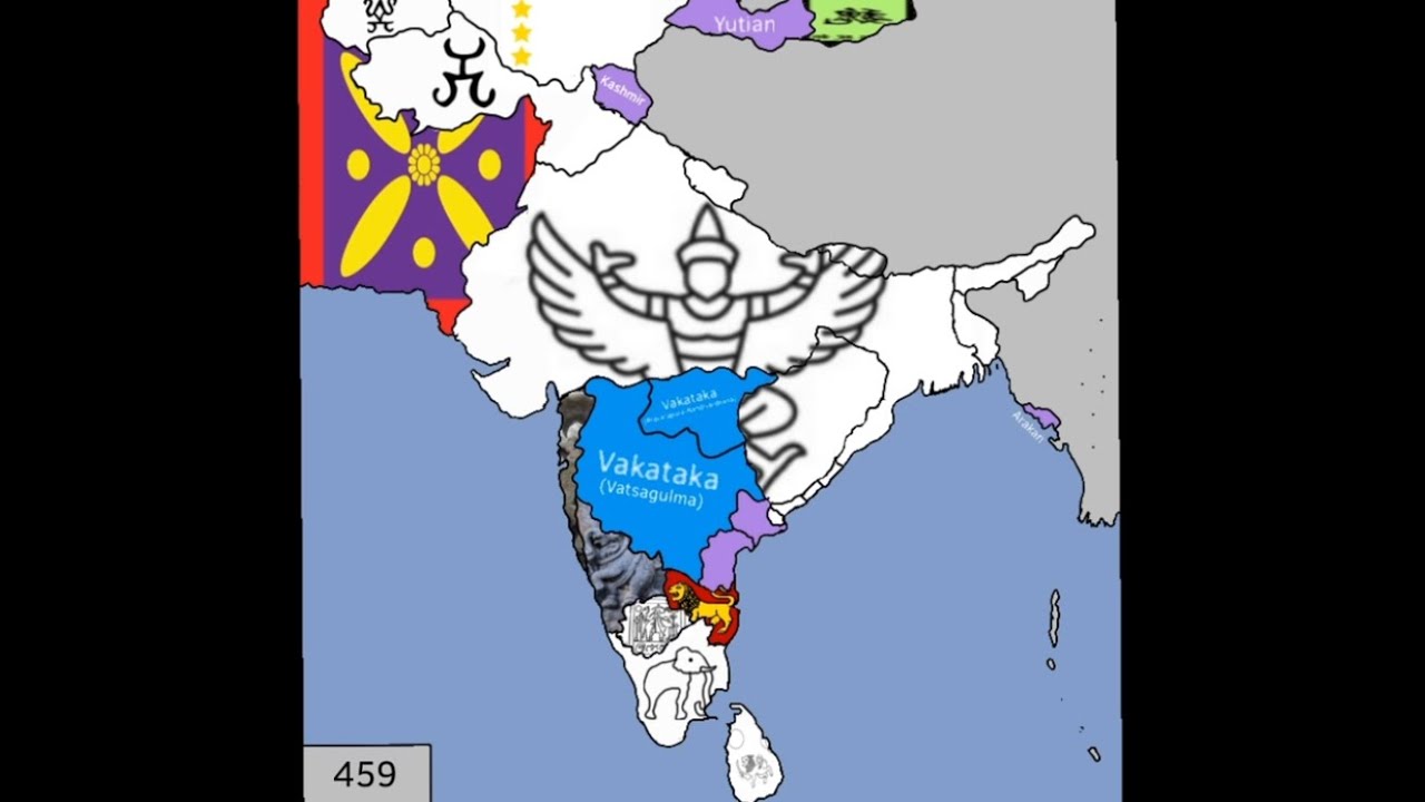 History Of India With Flags 1 AD - 500 AD - YouTube