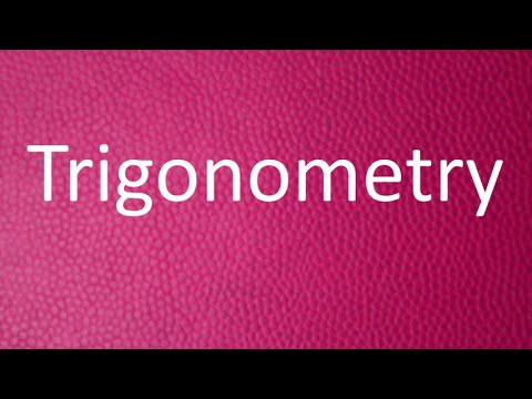 Pronunciation, meaning and usage of the word "Trigonometry". (in Hindi ...