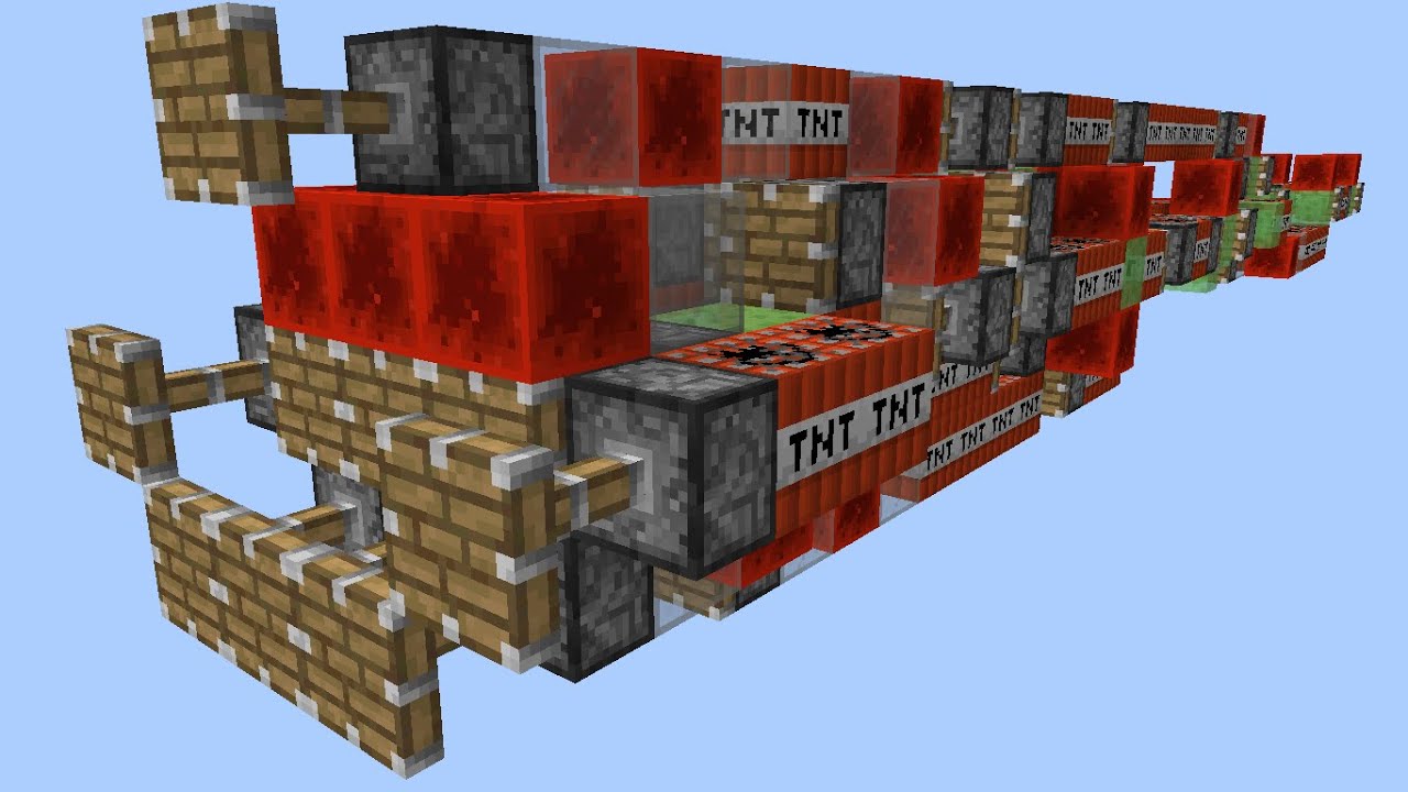 9 Block Thick Shield Buster | Tunnel Bore Missile | Minecraft ...