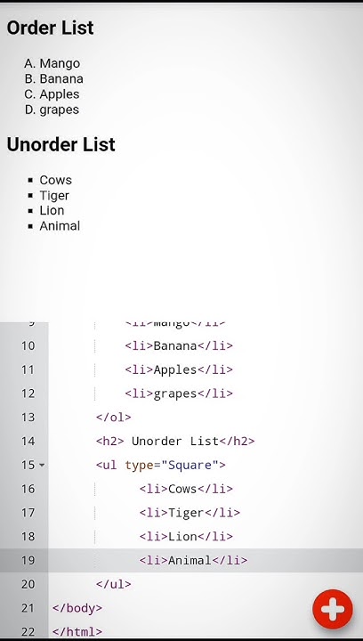 HTML List Explained in 30 Seconds 😲 | Ordered vs Unordered List #shorts #html #WebXSachin - YouTube