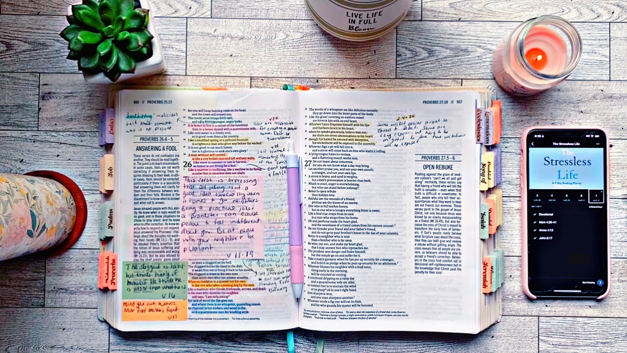 YouVersion Devotional : The Stressless Life Day 7 - YouTube