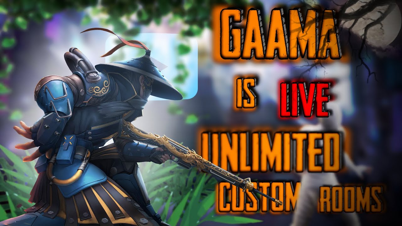 Gaama is live in BGMI unlimited custom | gaamagaming - YouTube