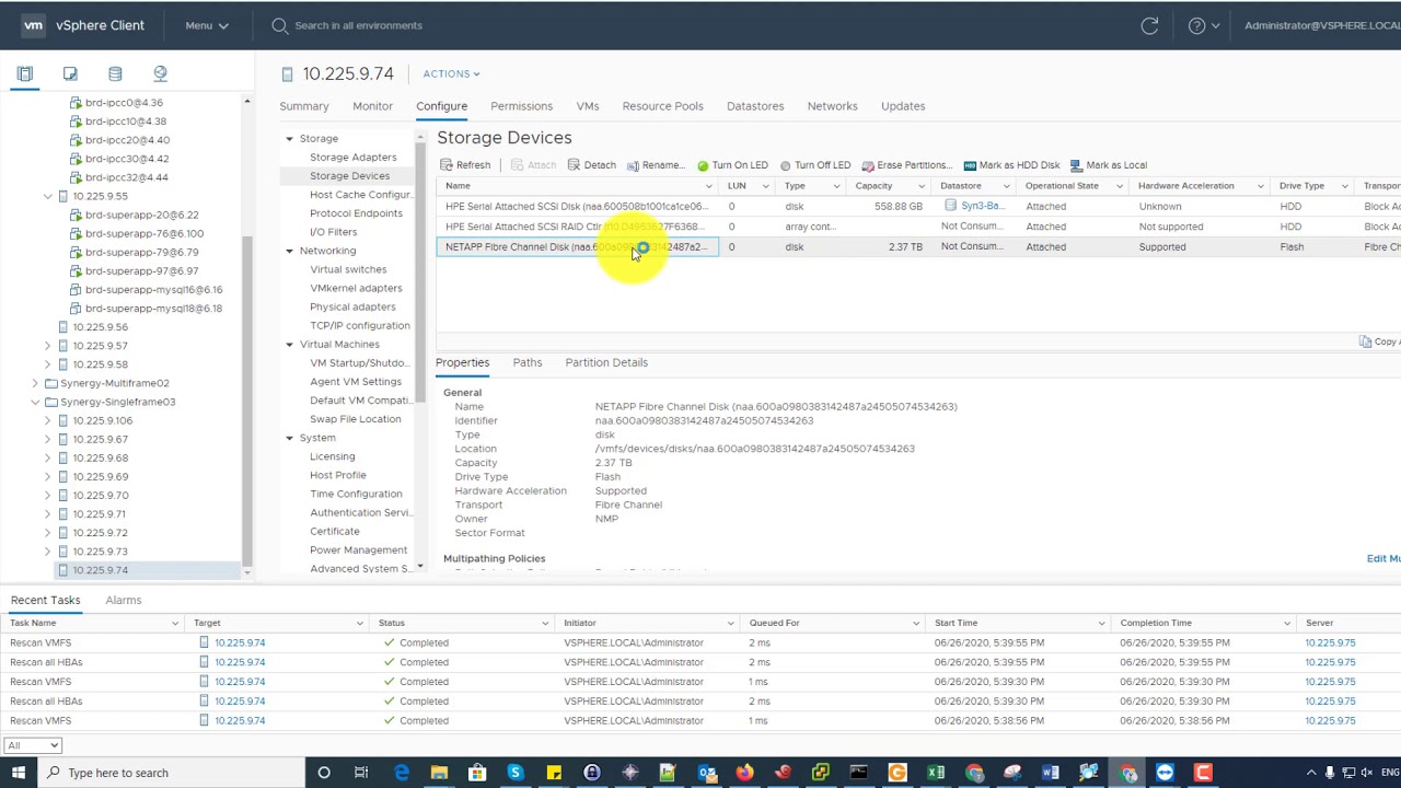 How to create LUN,volume,Vlan,new Virtual Machine in Vcenter 6 x - YouTube
