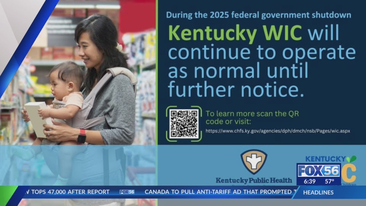 Kentucky WIC will continue to operate during government shutdown - YouTube