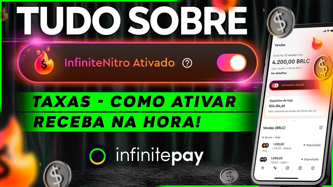 TUDO SOBRE INFINITE NITRO COMO ATIVAR TAXAS E DETALHES #infinitepay ...