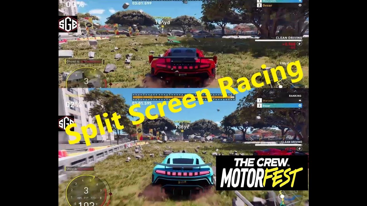 Hollywood Action Scene 1 - Split Screen - The Crew Motorfest - YouTube