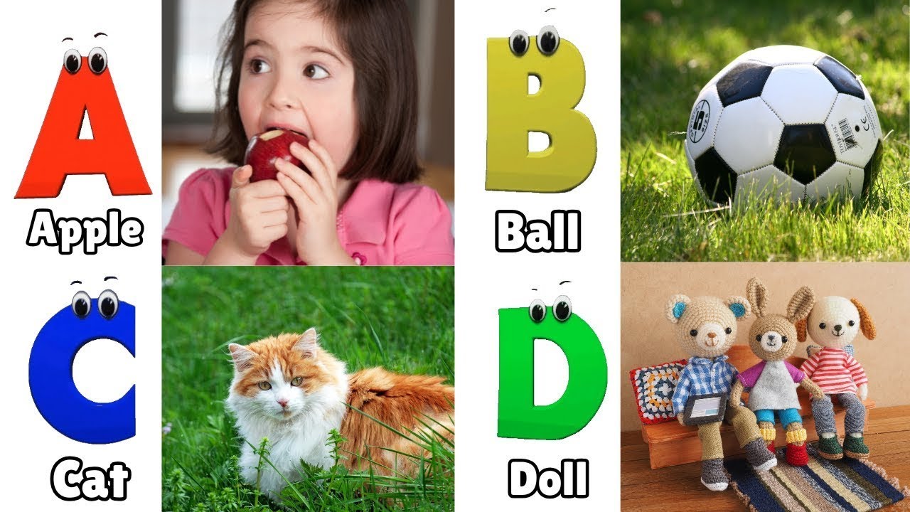 A For Apple B For Ball | Abc Phonics song for toddlers | Abcd Song| # ...
