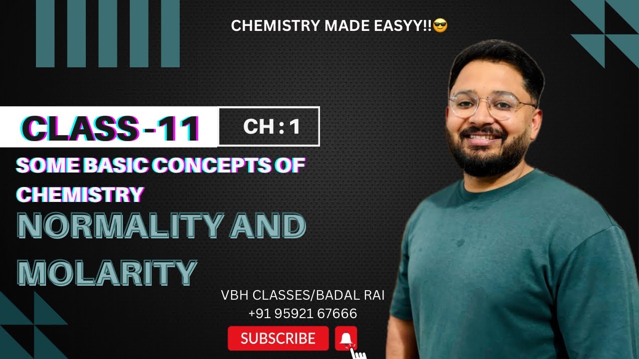 7. SOLUTION NORMALITY AND MOLARITY LESSON 7 - YouTube