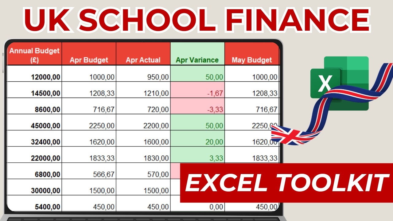 UK School Finance & Budgeting System (Excel Toolkit) - YouTube