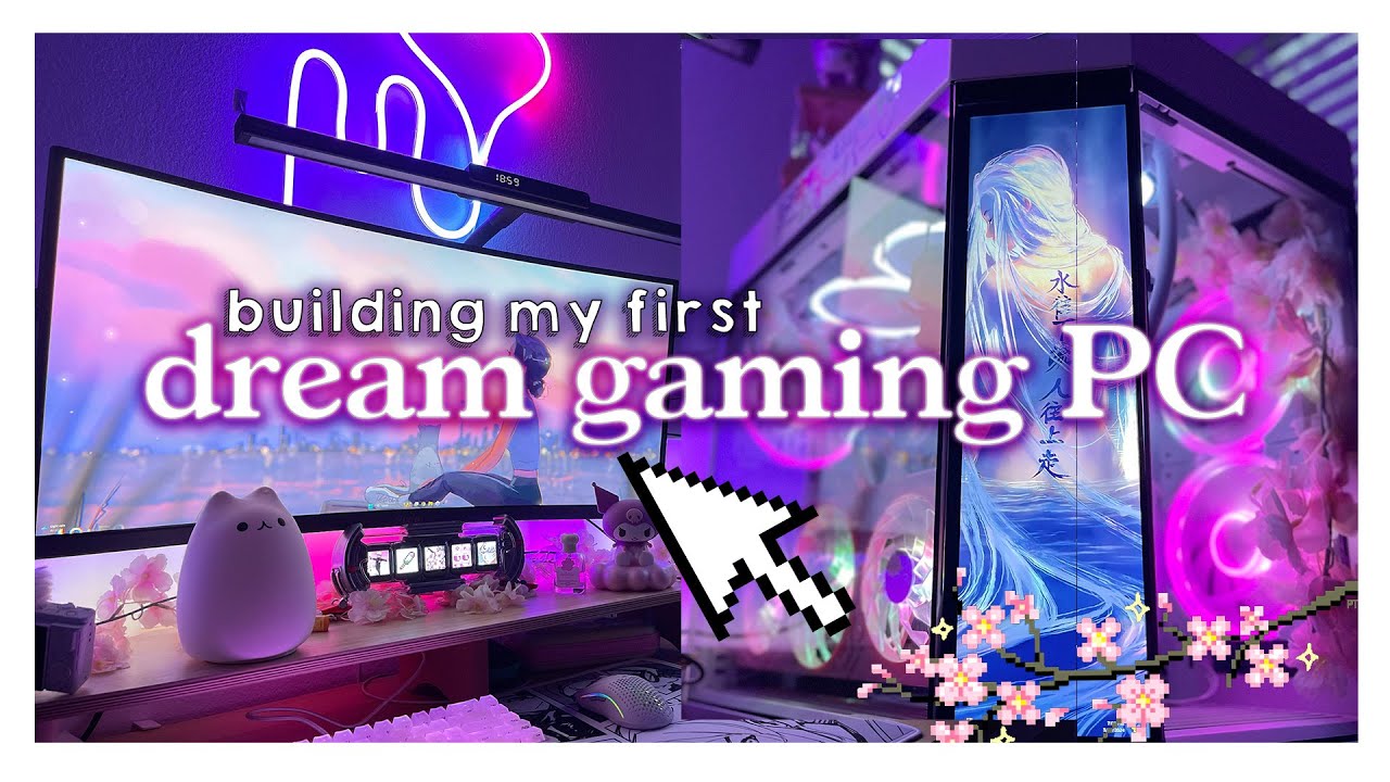 Building my First/Dream Gaming PC | 🌸 White and Pink Aesthetic, Hyte ...