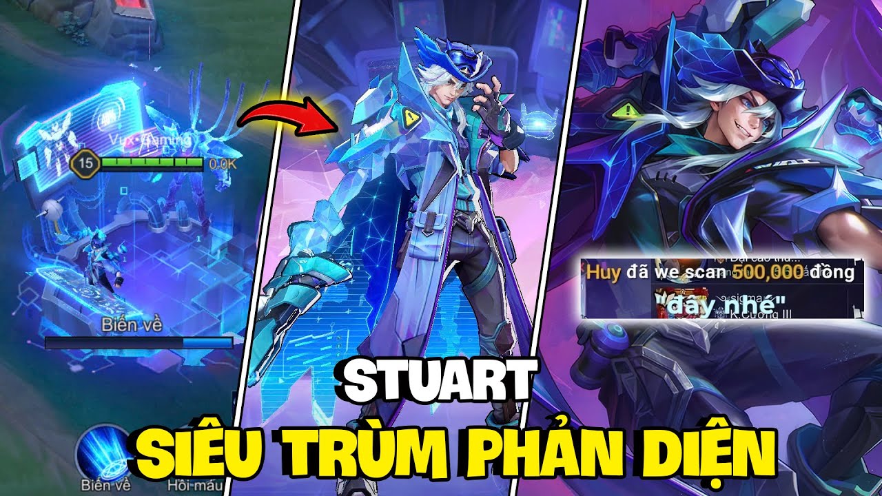 VUX TEST SKIN MỚI STUART SIÊU TRÙM PHẢN DIỆN CÙNG VIEWER ĐƯỢC PHÚ ÔNG ...