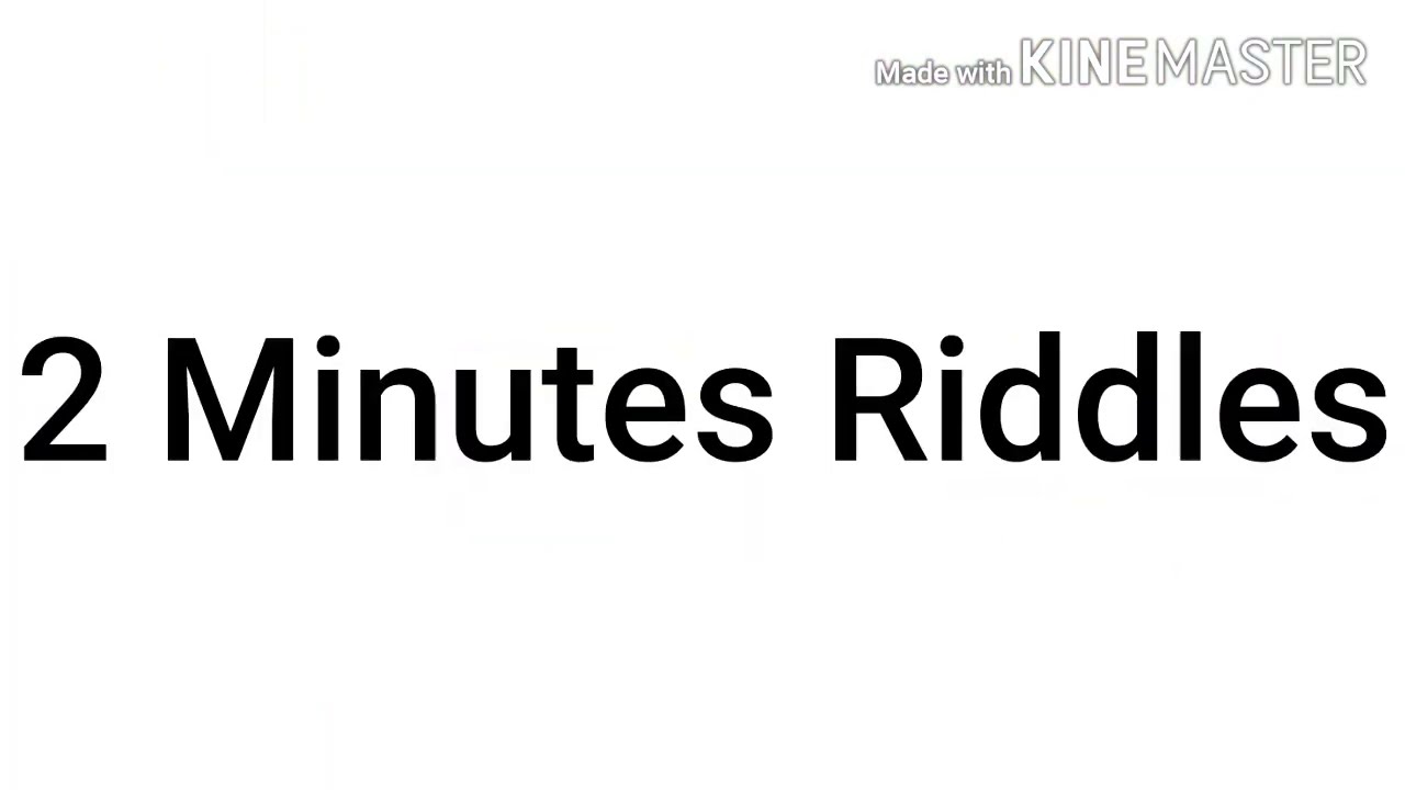 TOP 6 RIDDLES TO DIG YOUR BRAIN || 2 MINUTE RIDDLES - YouTube