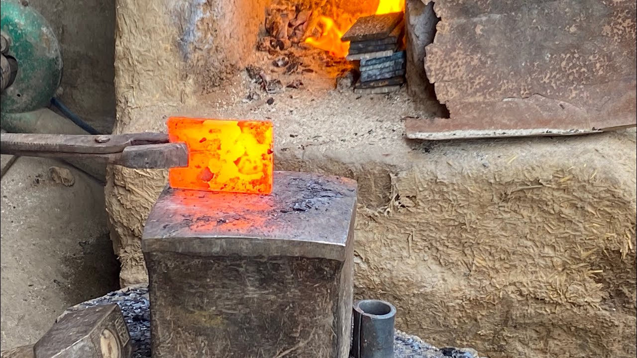 How to Making Forging Axe || Blacksmith Axe Making Tools - YouTube