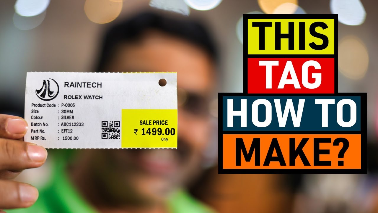 Price Tag For Expensive And Big Products! How To Make A Price Tag ...